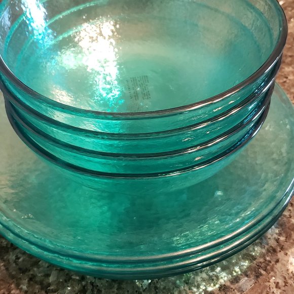 Pottery Barn | Kitchen | Coastal Blue Pottery Barn Dinnerware | Poshmark